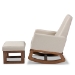 Baxton Studio Yashiya Mid-century Retro Modern Light Beige Fabric ...