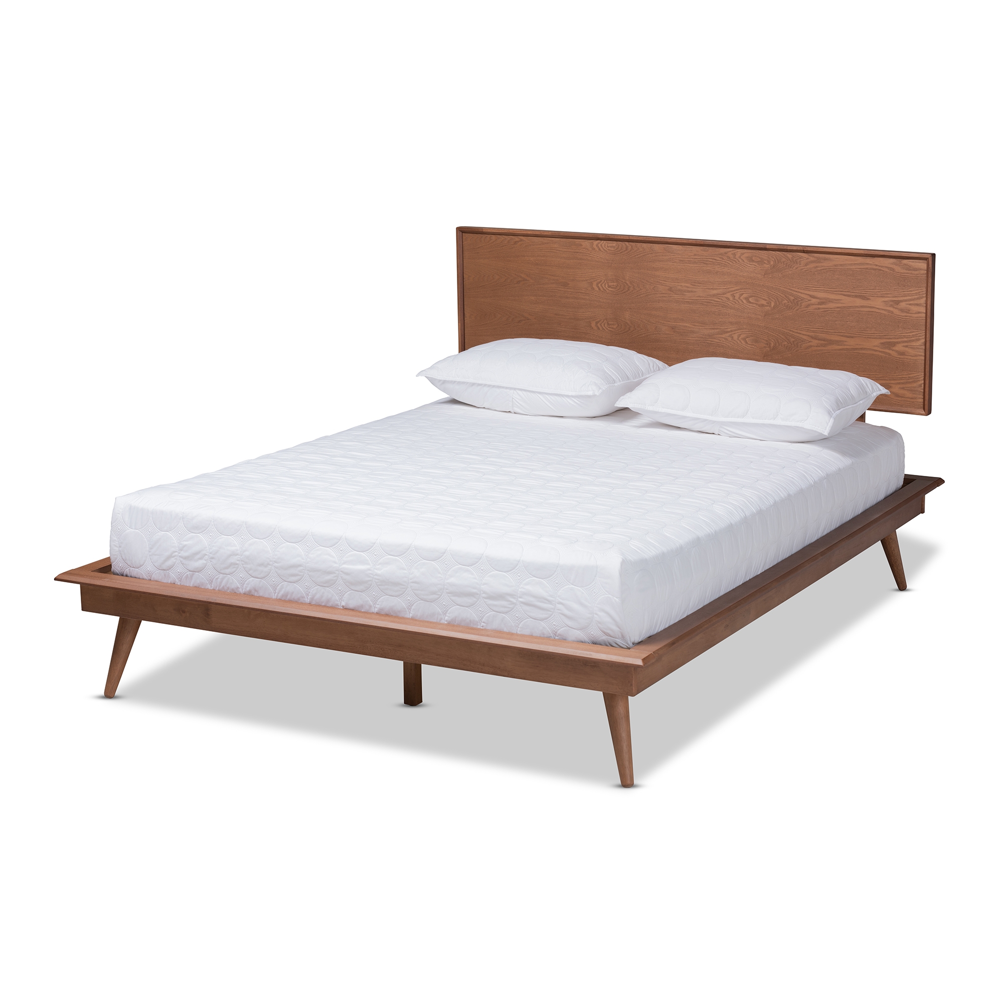 Baxton Studio Karine Mid-Century Modern Walnut Brown Finished Wood ...